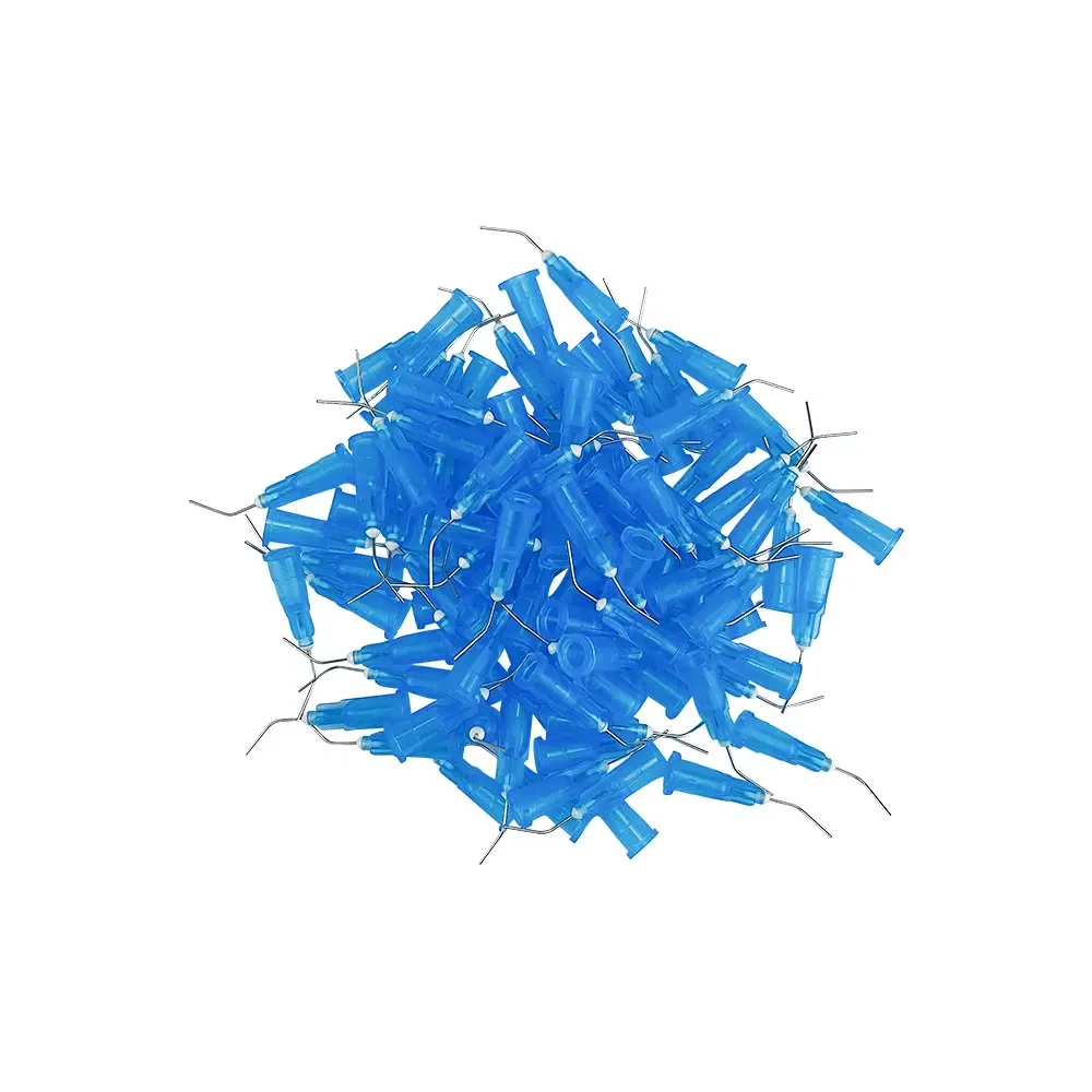 Disposable Dental Irrigation Bent Needle Tips Flow Sealant Etchant ...
