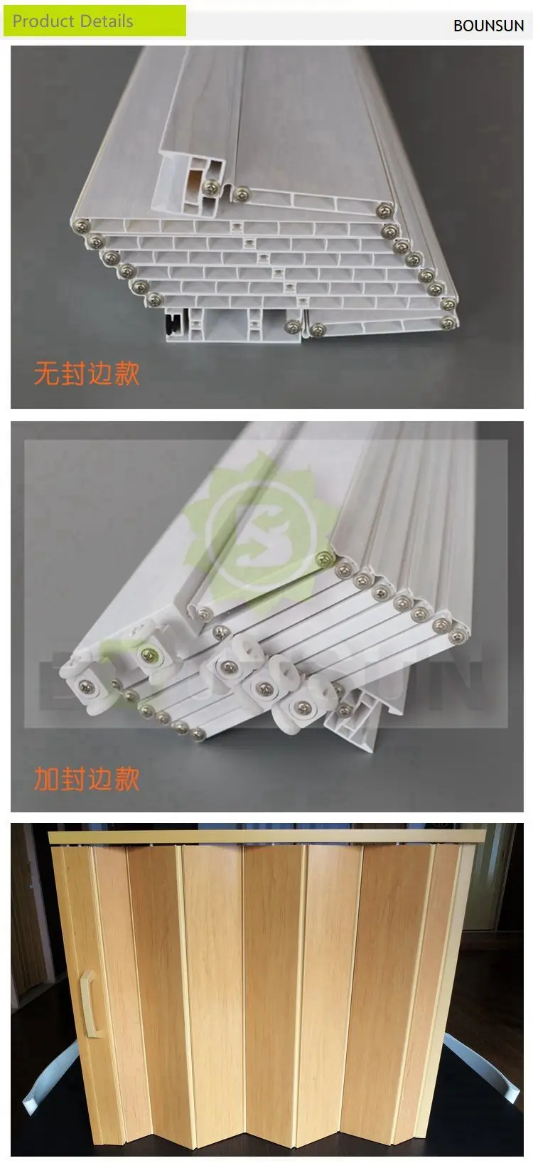 Easy Folding Pvc Folding Door For Home Economy Pvc Folding Door - Buy ...