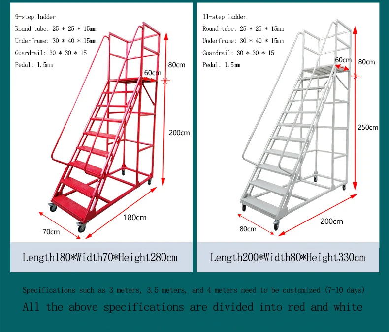 Satong Steel Assemble Ladders And Scaffolding Warehouse Safety Rolling ...
