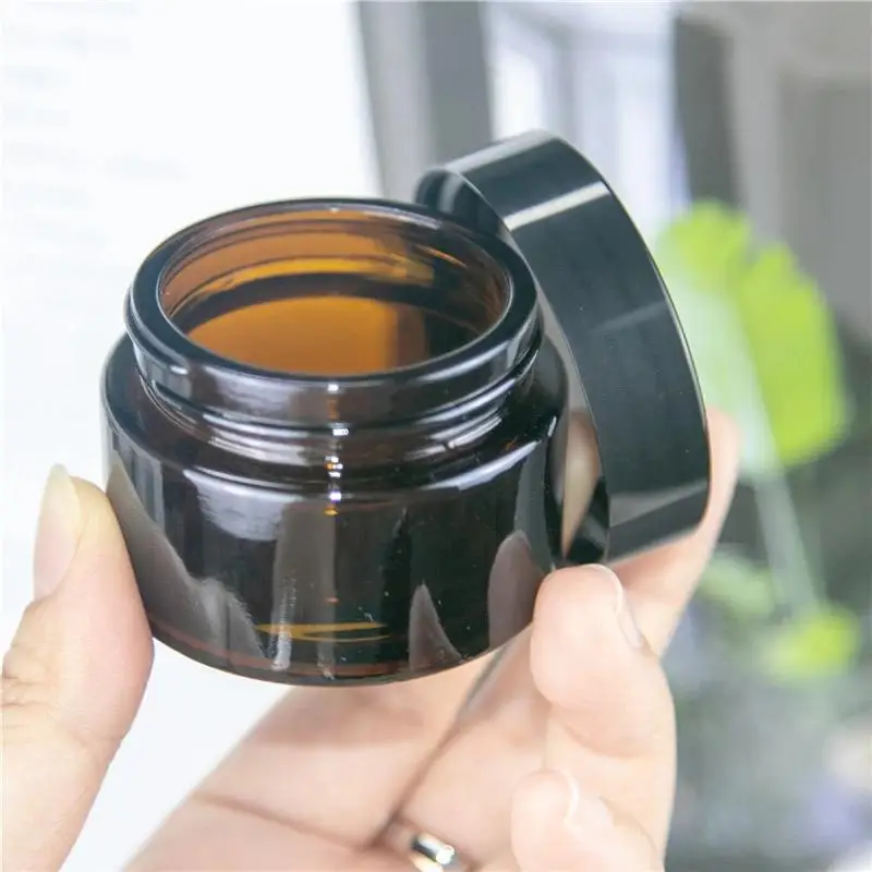 Premium Amber Brown Pot Packaging For Skin Care 5g 15g 30g 50g 100g ...