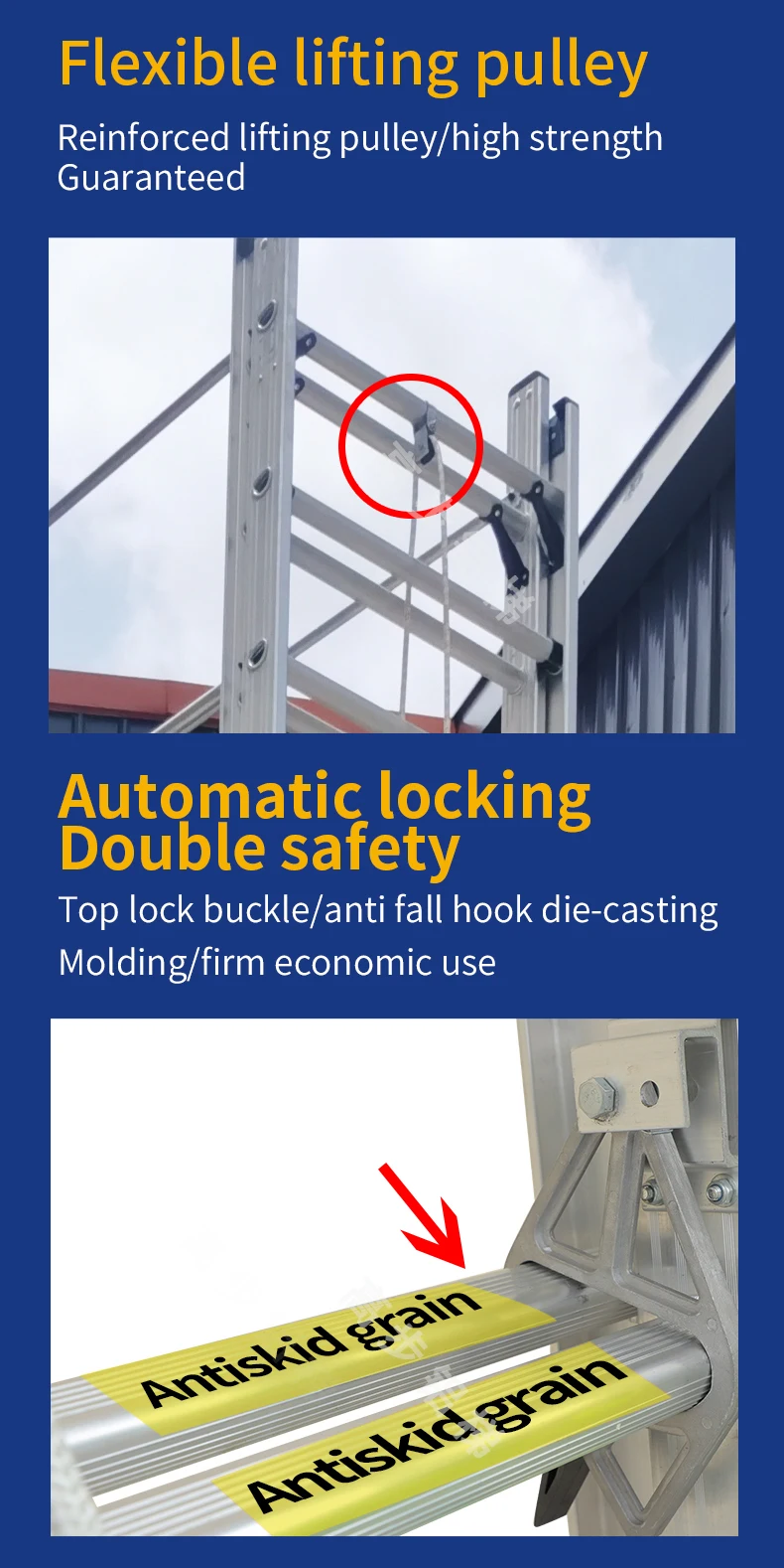 Metallic Andamio Ladder Type Frame With Telescoping Pulley for Scaffold ...