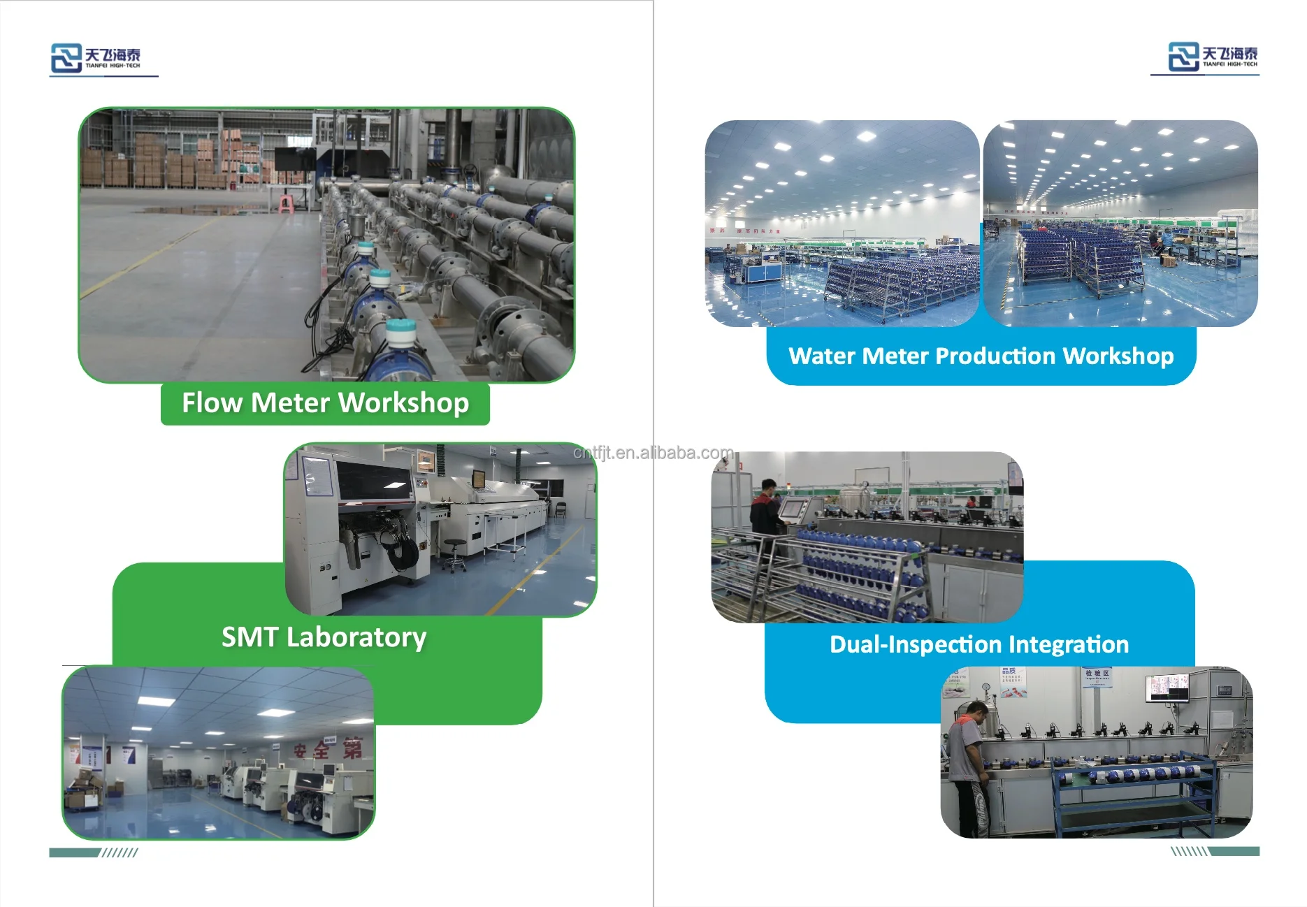 Mechanical Multi-Jet Water Meter with Threaded Connection Brass Body 1/ ...