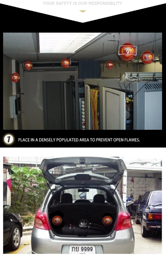 Eferas Type 1.3kg CO2 Fire Extinguisher Dry Powder Ball Fire ...