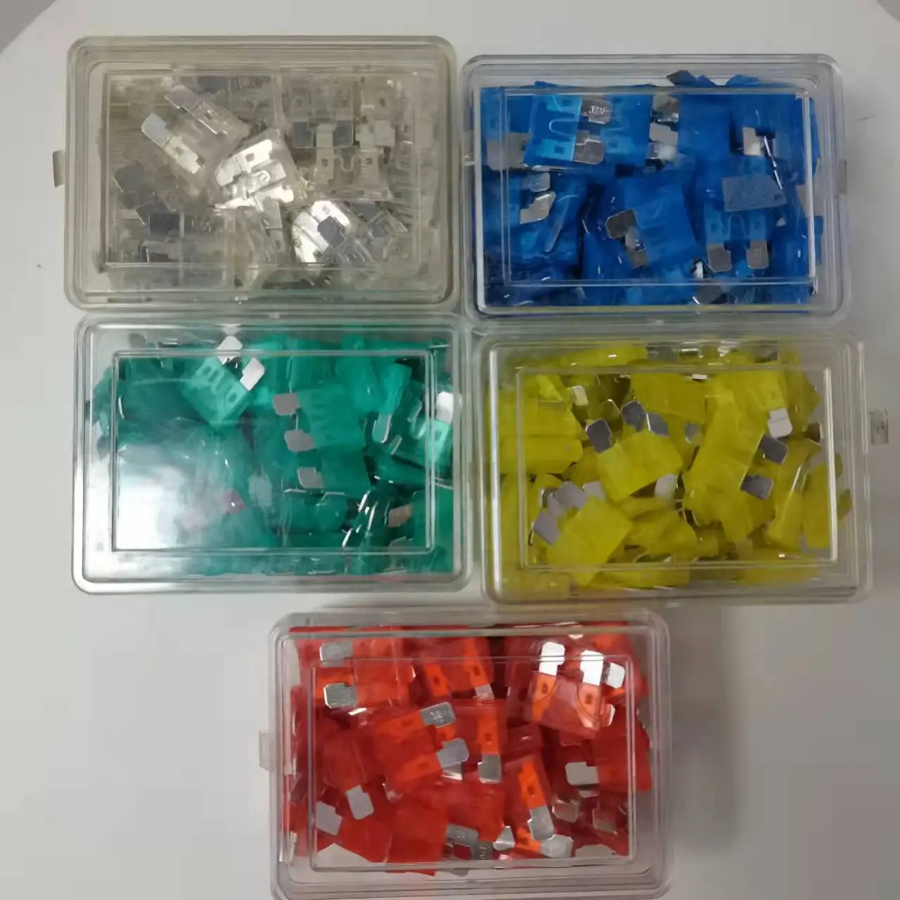 Standard Fuse 100pcs/box Factory Auto Fuse Blade Type 3a 4a 5a 10a 15a ...