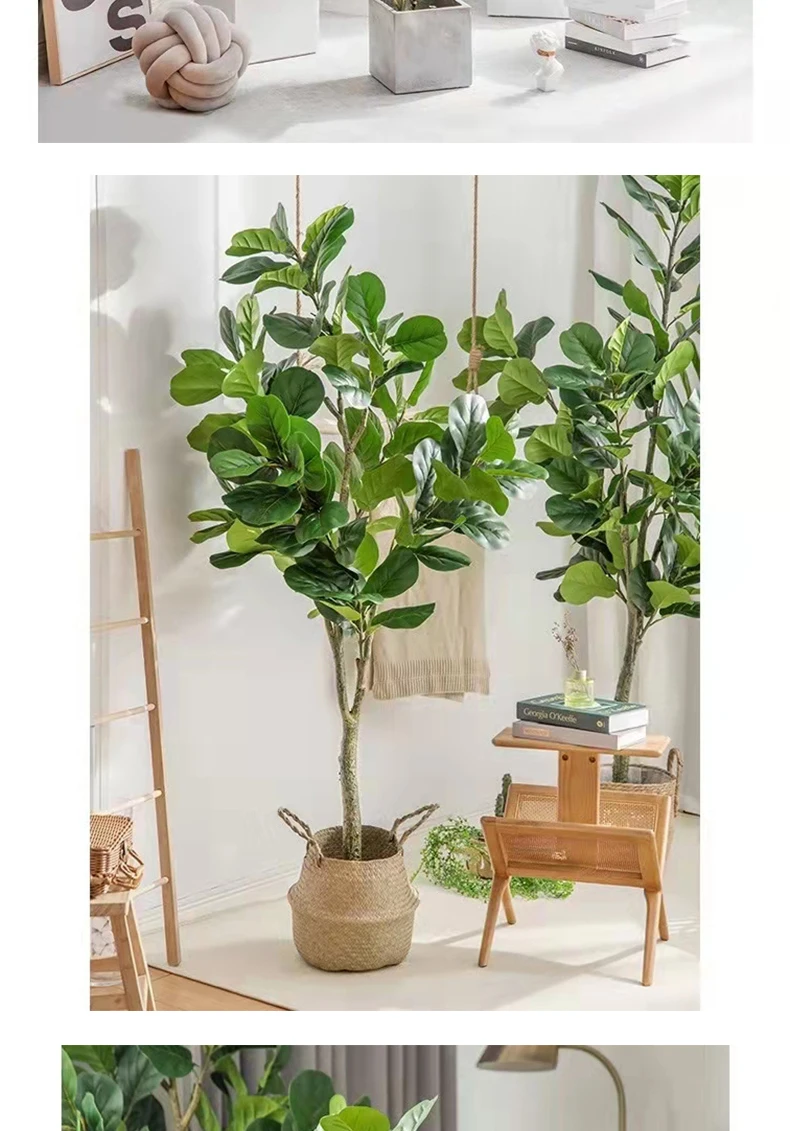 Faux Fiddle Leaf Fig Tree Indoor Plant - 5ft, 6ft, ODM