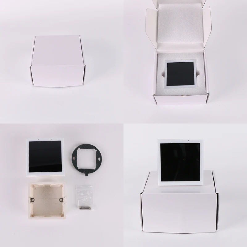 White Smart Home 4 Inch Android Poe Wall Touch Screen Control Panel ...