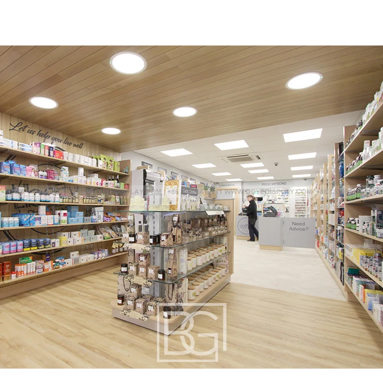 Pharmacy Counters Display Cabinet - Benson Custom Shelves