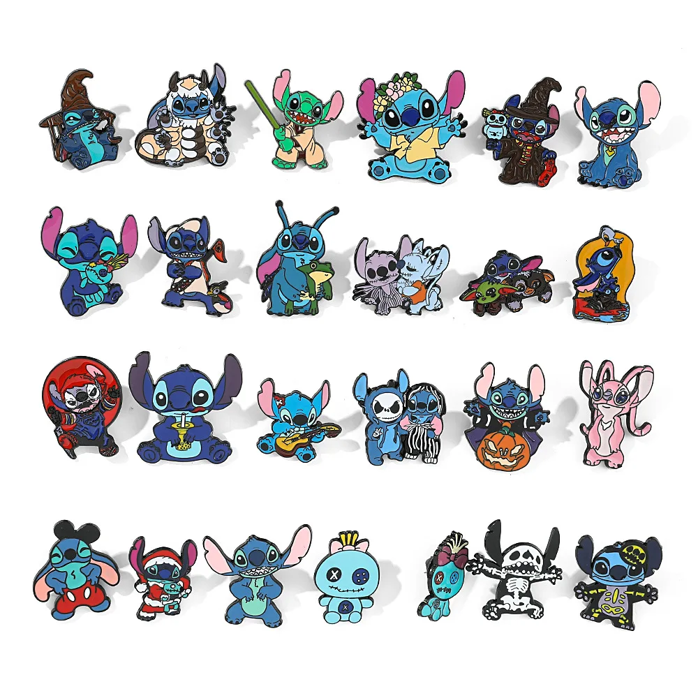 44 Designs Lilo Boojiboo Character Pin Metal Japan Anime Cartoon Label ...