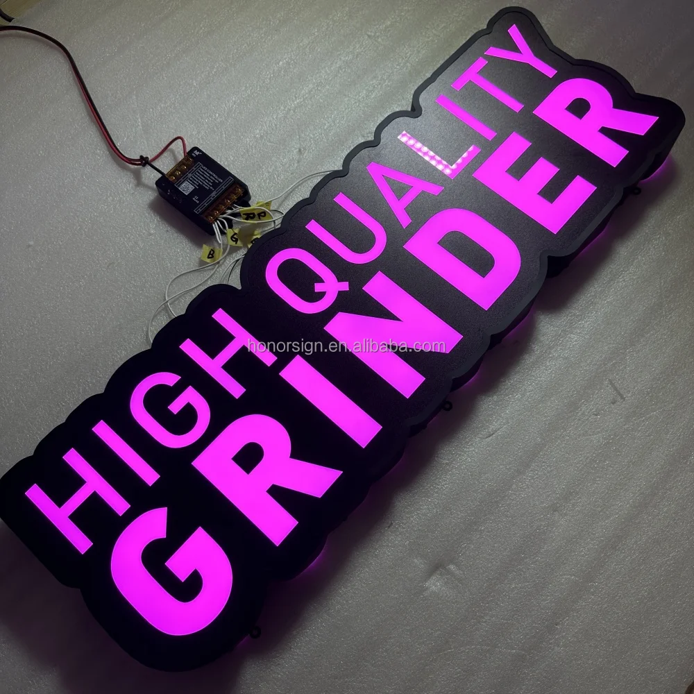 Custom 3D Frontlit Letter Sign RGB Led Letters for Shop Business ...