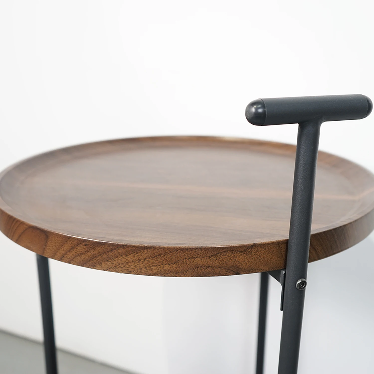 Lockable Wheels Side Table For Small Spaces 2 Layer Cart Living Room ...