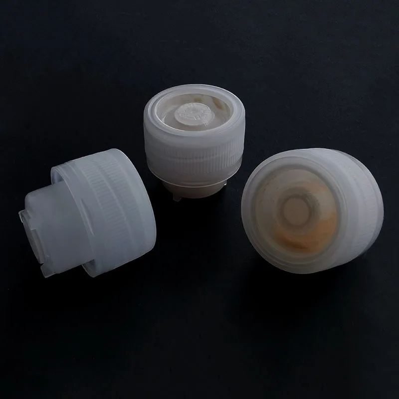 Juice Powder Press-type Dispenser Bottle Cap Clear Plastic Easy Pulling ...