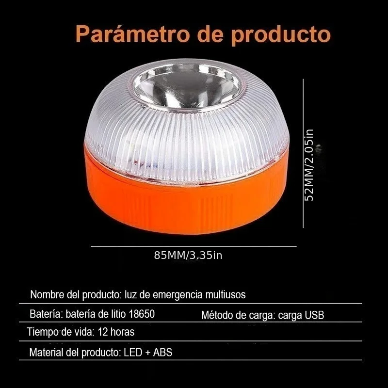 Rechargeable Led Car Emergency Light V16 Flashlight Led Car Emergency ...