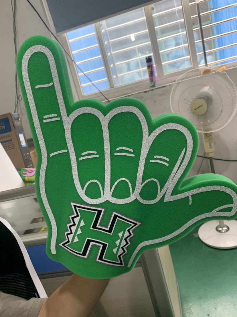 Customizable Big Finger Cheering Foam Hand Gloves for Promotion
