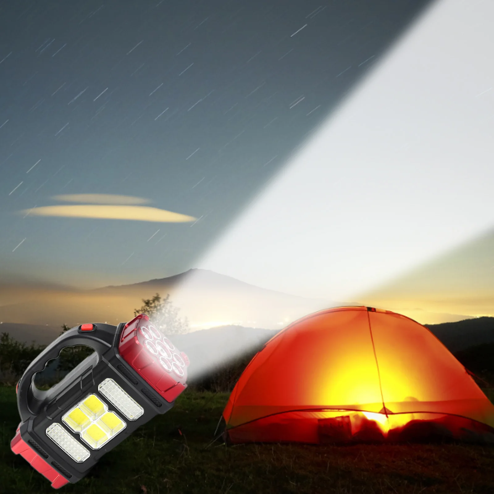 Powerful Solar LED Flashlight - Reliable Outdoor Lighting