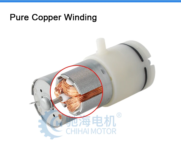 Chihai Motor R370 - Efficient 3.7V Vacuum Pump with Solenoid