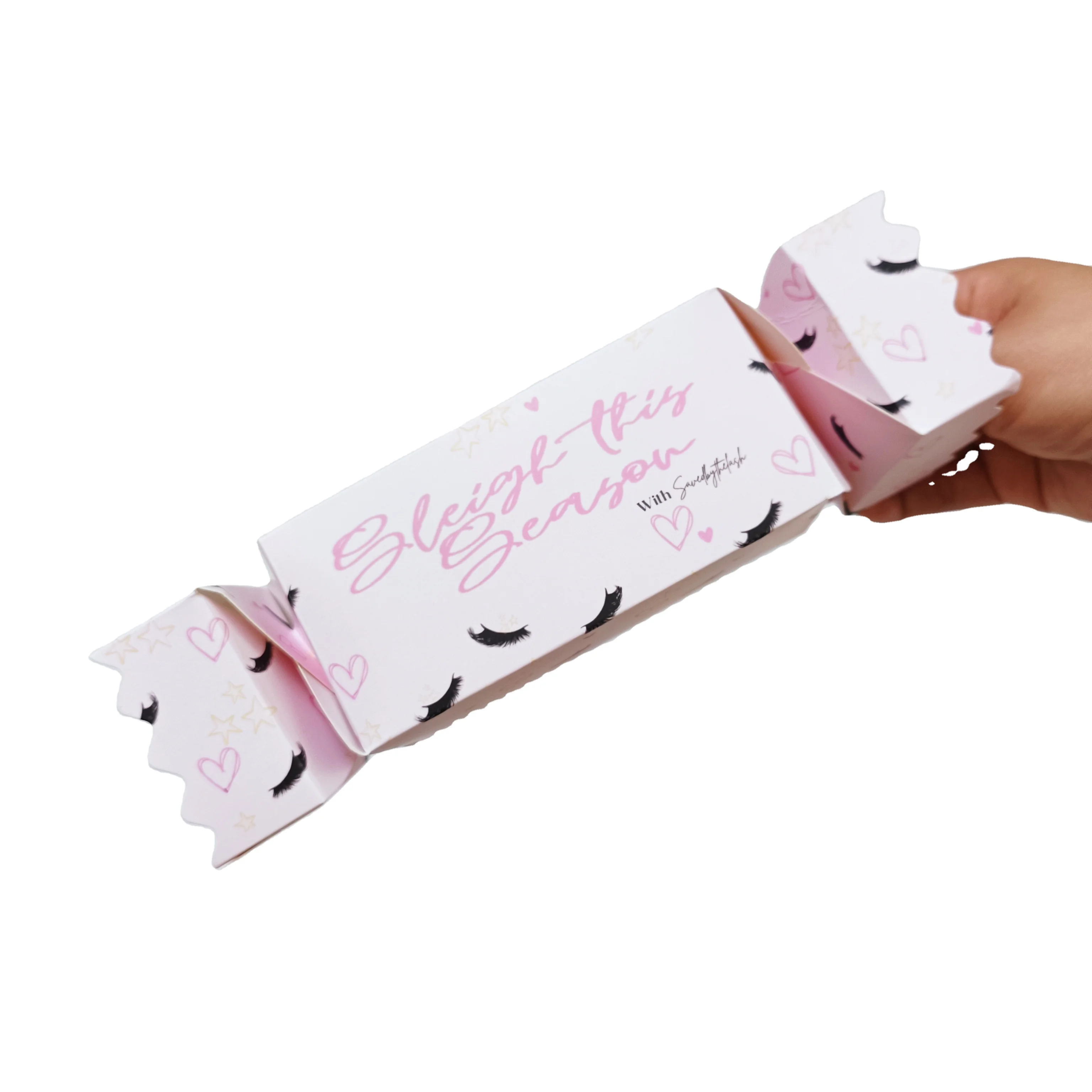 Cardboard Christmas Cracker Box - Custom DIY Wedding Gift