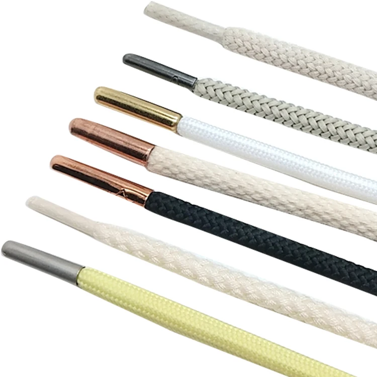 Custom Design Metal Tips Drawstring Cord for Hoodies