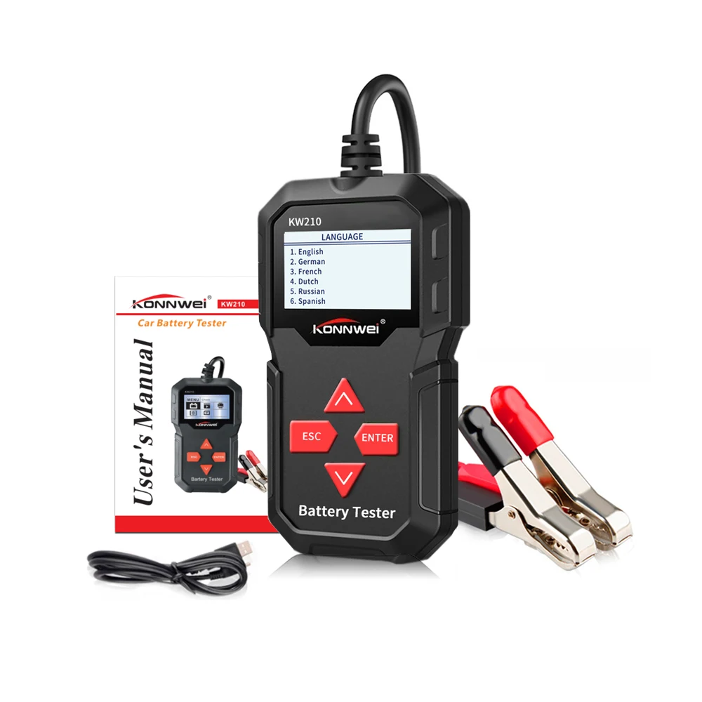 Konnwei 공장 공급 직접 자동차 배터리 분석기 테스터 배터리 크랭크 충전 전압 시스템 Buy 자동차 배터리 분석기 테스터자동차 배터리 테스터자동차 배터리 분석기