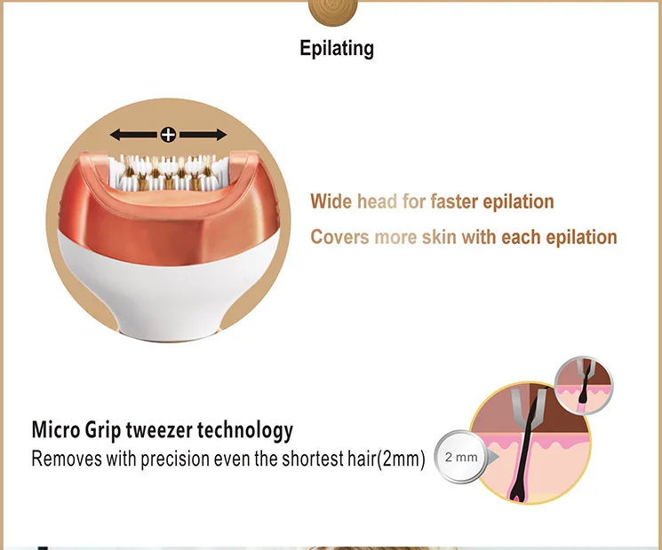 6 In1 Cordless Rechargeable Advanced Wet Dry Electric Hair Removal ...