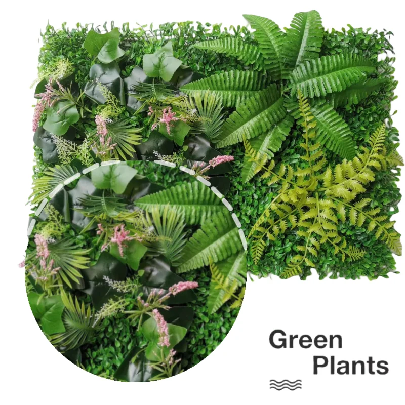 China Art Floral Fake Artificial Plastic Grass Plants Panel