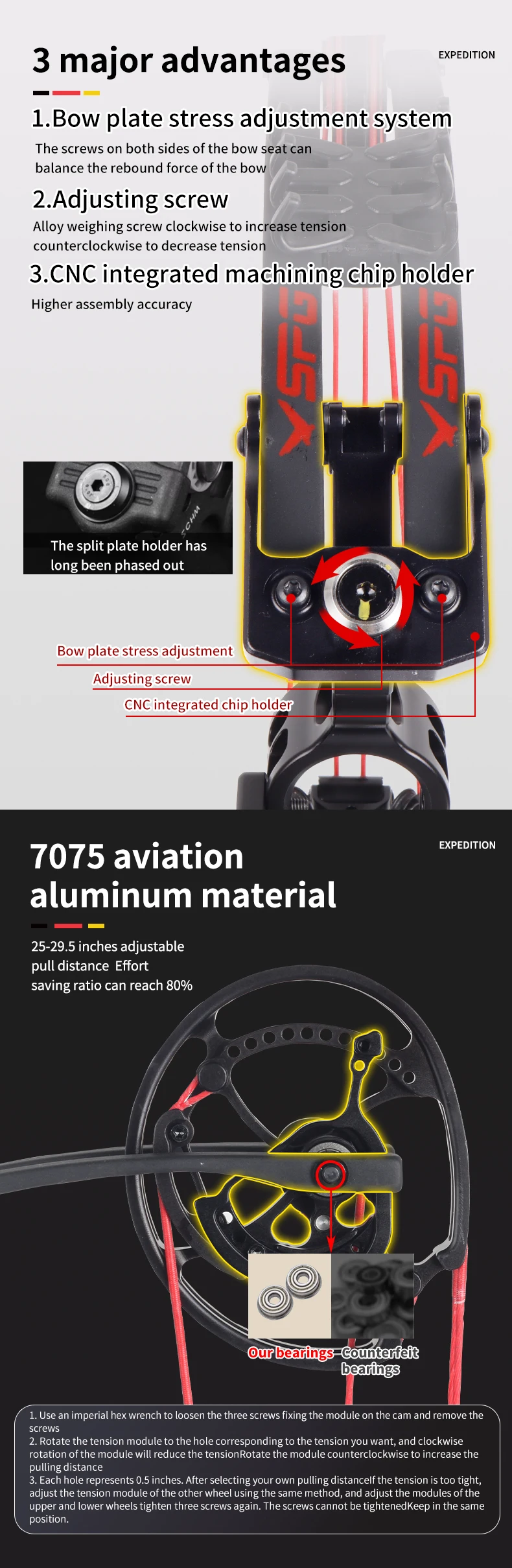 Spg Compound Bow And Arrow Set Aluminum Alloy Riser Outdoor Hunting ...