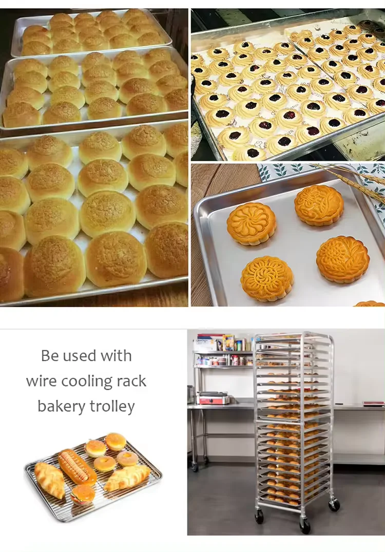 Wholesale 400x600 Aluminium Perforated Oven Tray Metal Bread Cookie ...