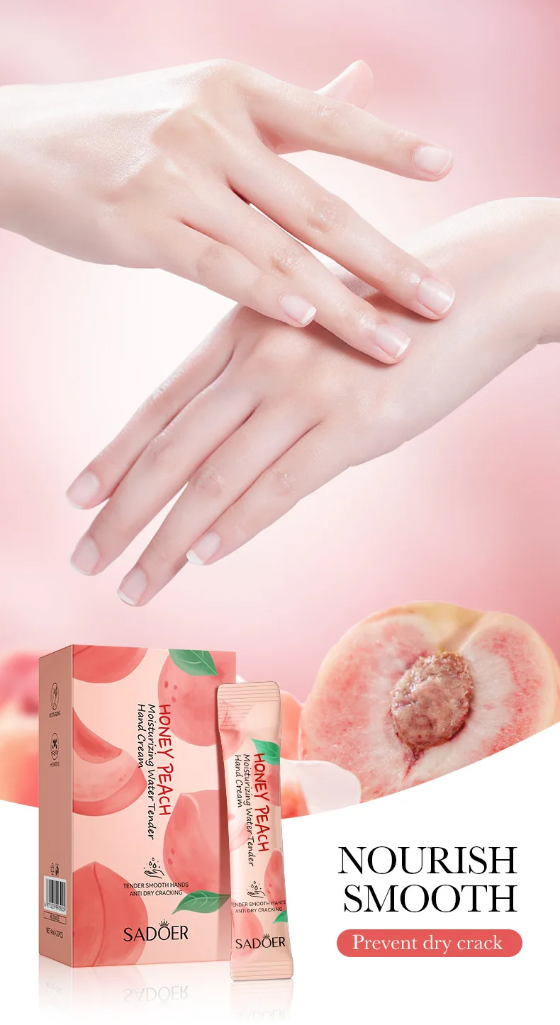 Sadoer Honey Peach Hand Cream - Moisturizing & Skin Smoothing ...