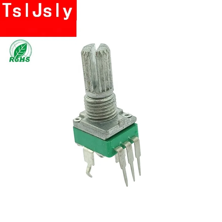 Tsljsly Low Price 1k 5k 10k 50k 100k Linear Ohm Carbon Film Round Shaft Vertical Pcb Mount Alps ...