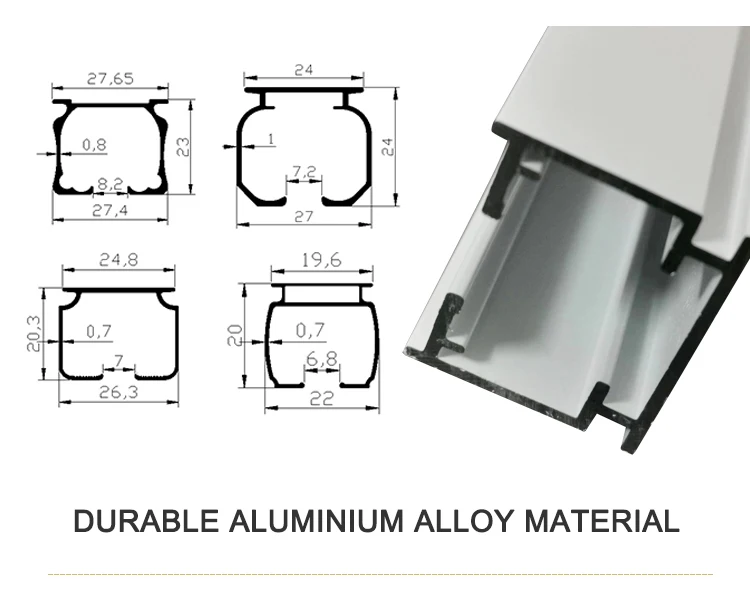 High Quality S Fold Curtain Track Wave Curtain Rail Aluminum Profile ...