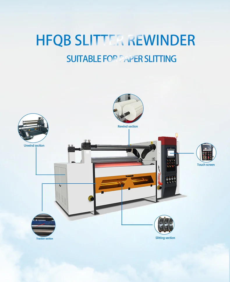 Surface Winding Type Slitter Rewinder For Extremely Narrow Width Rolls ...