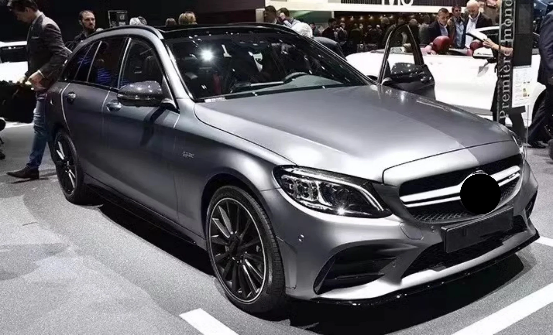 Front Rear Bumper Grill Mask Assembly For Mercedes-benz C-class W205 ...