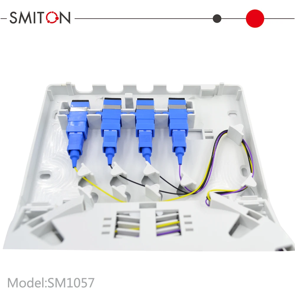 Indoor Ftth 4 Ports Fiber Optic Terminal Box - Buy 4 Ports Fiber Optic ...