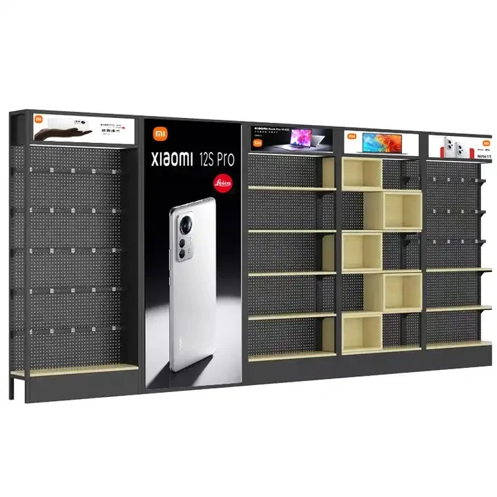 Customizable Retail Display Shelves for Cell Phone Accessories