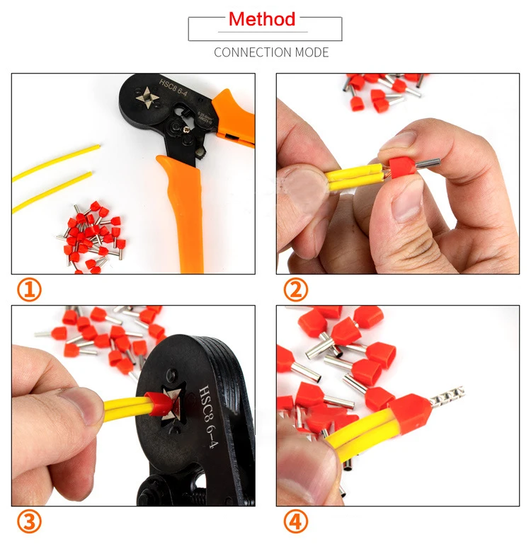 Tube Pre-insulated Bootlace Ferrule Cable Wire Terminal Electrical ...