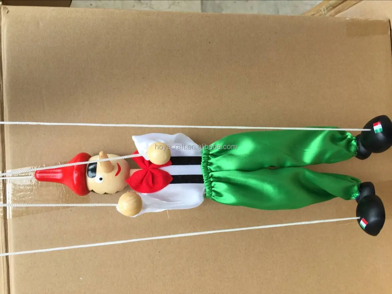 Pinocchio Toy Cross Wooden Puppets Pulling String Dolls Kids Toy ...