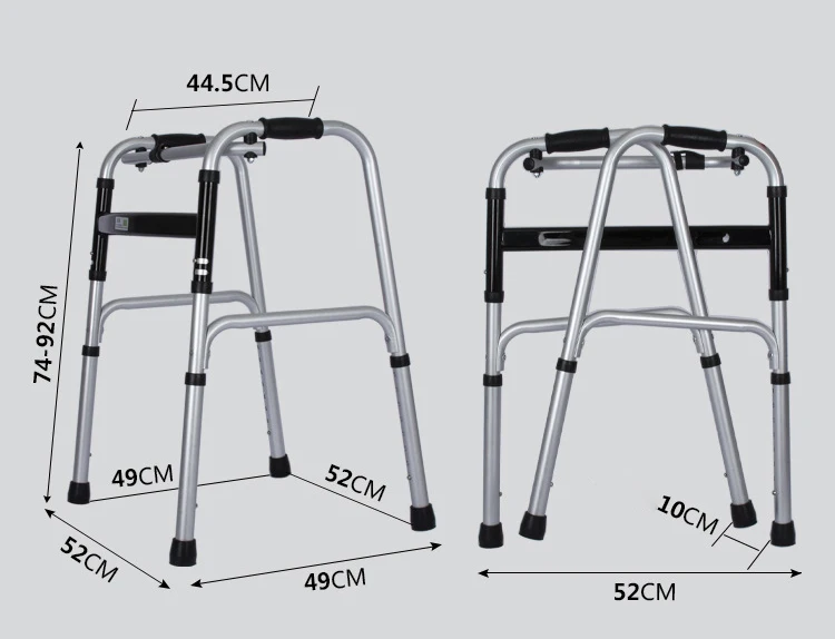 Toilet Commode Chair Elderly Walker Rollator With White Seats - Buy ...