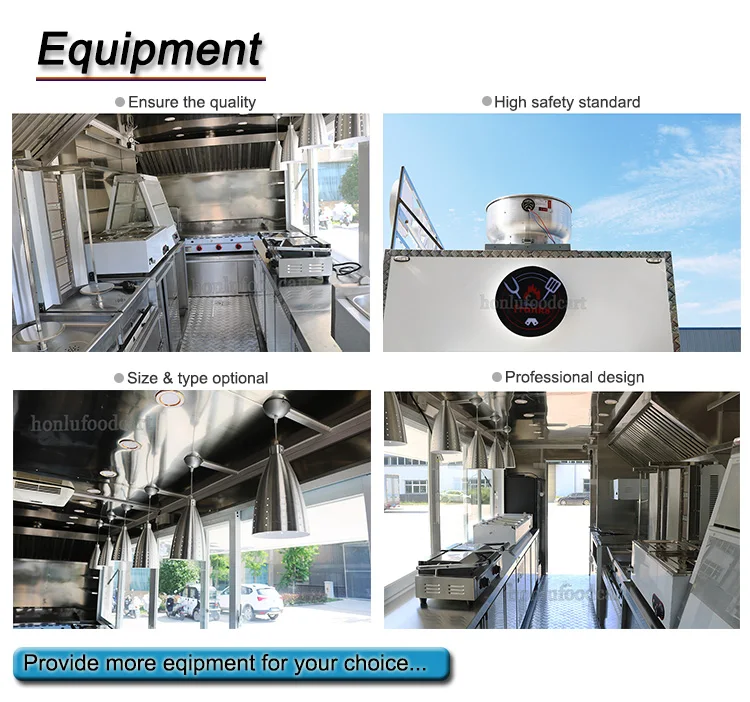 Kebabs Food Trailer Drivable Food Truck With Full Kitchen Mobile Food ...