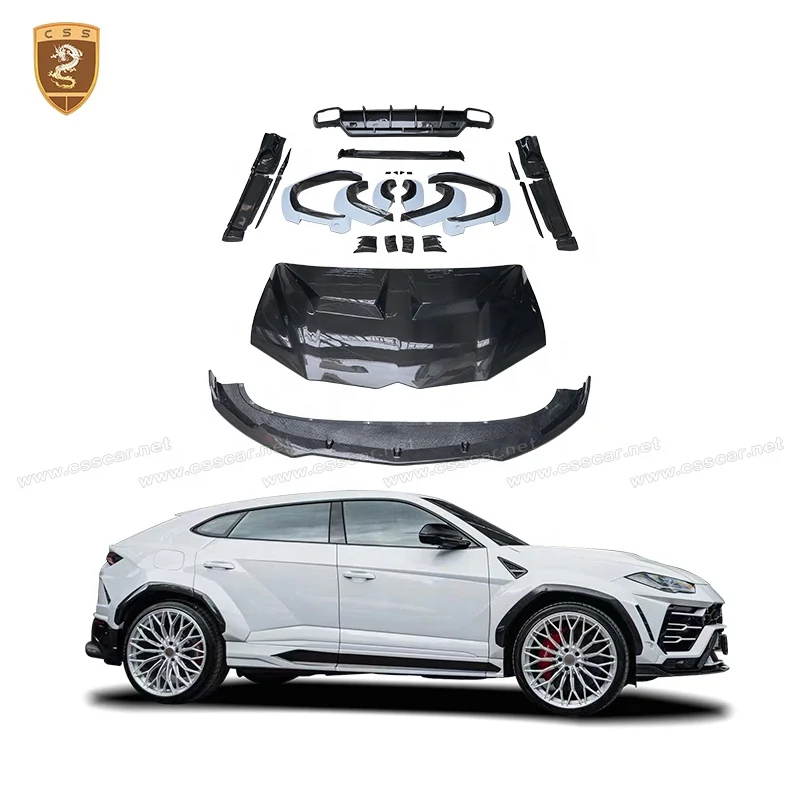 Real Carbon Side Skirts Front Lip Rear Diffuser Roof Wing Spoiler 1016 ...