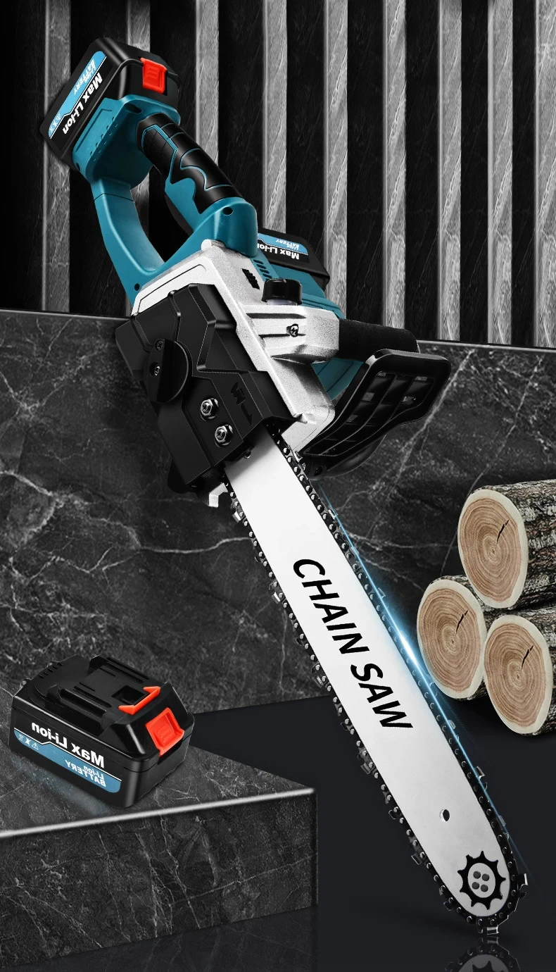 10 Inch Portable Handheld Cordless Chainsaw Lithium Battery Powered ...