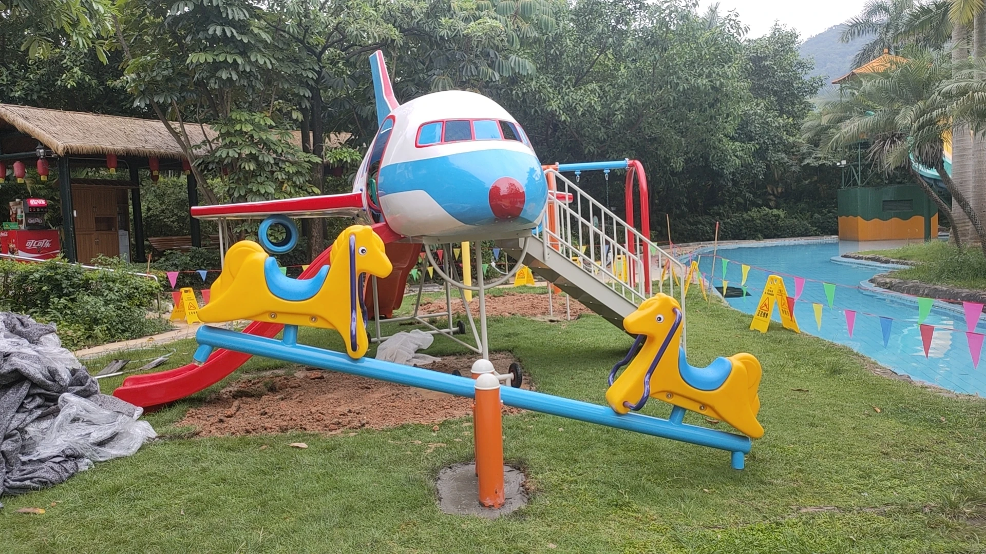 Aircraft Plastic Toys Kids Garden Play Set Goods Climbing