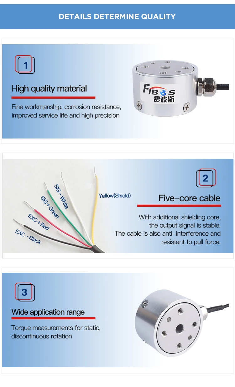 Force Torque Sensor Static Torque Transducer High Quality Load Cell 1,2 ...
