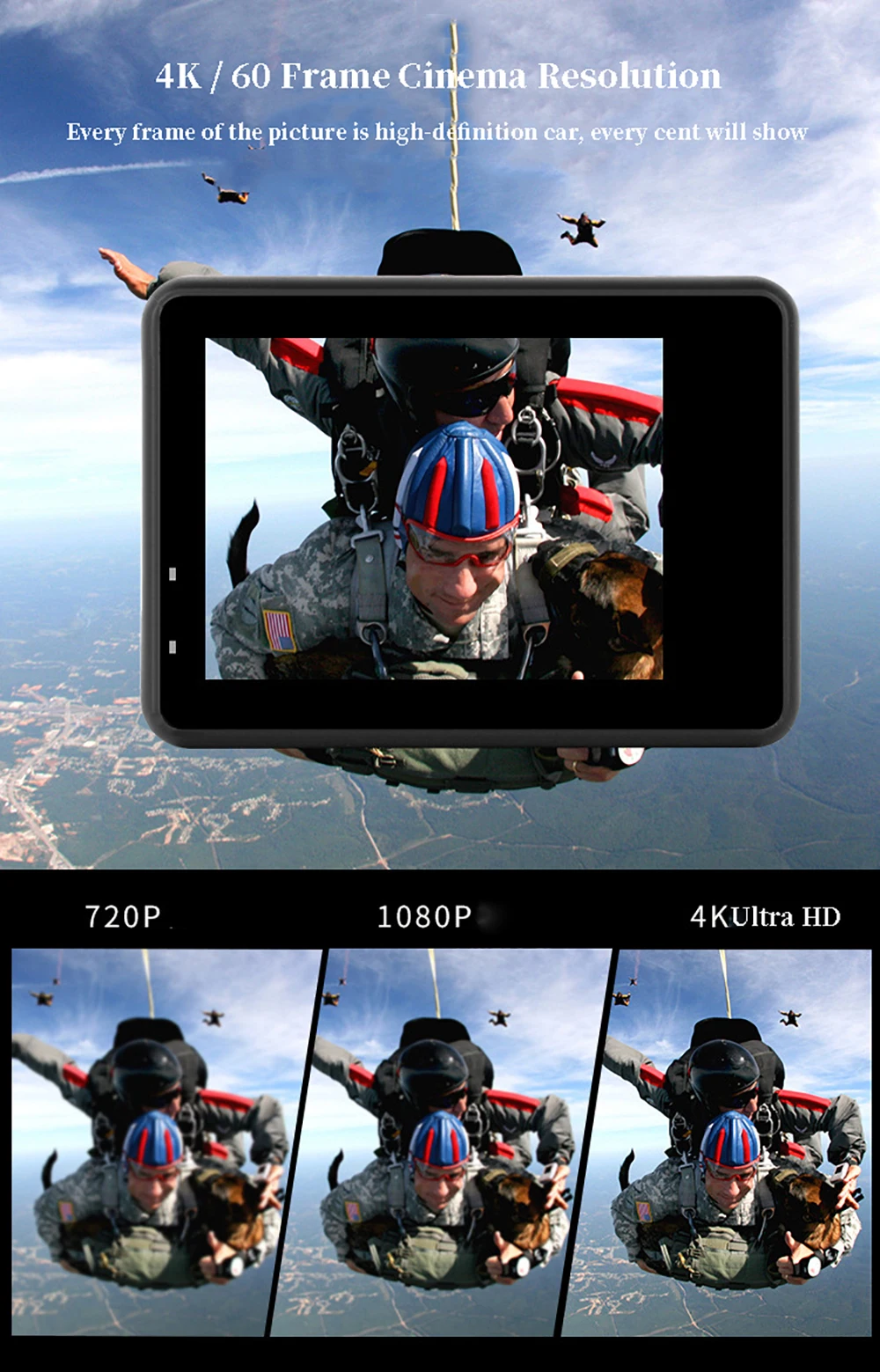 Action Camera 4k 60fps 24mp 2.0 Touch Lcd Eis Dual Screen Wi-fi ...