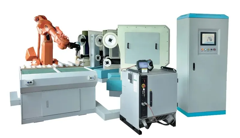 Robotic Arm Automatic Work Grinding Deburring Customized Long Belt ...
