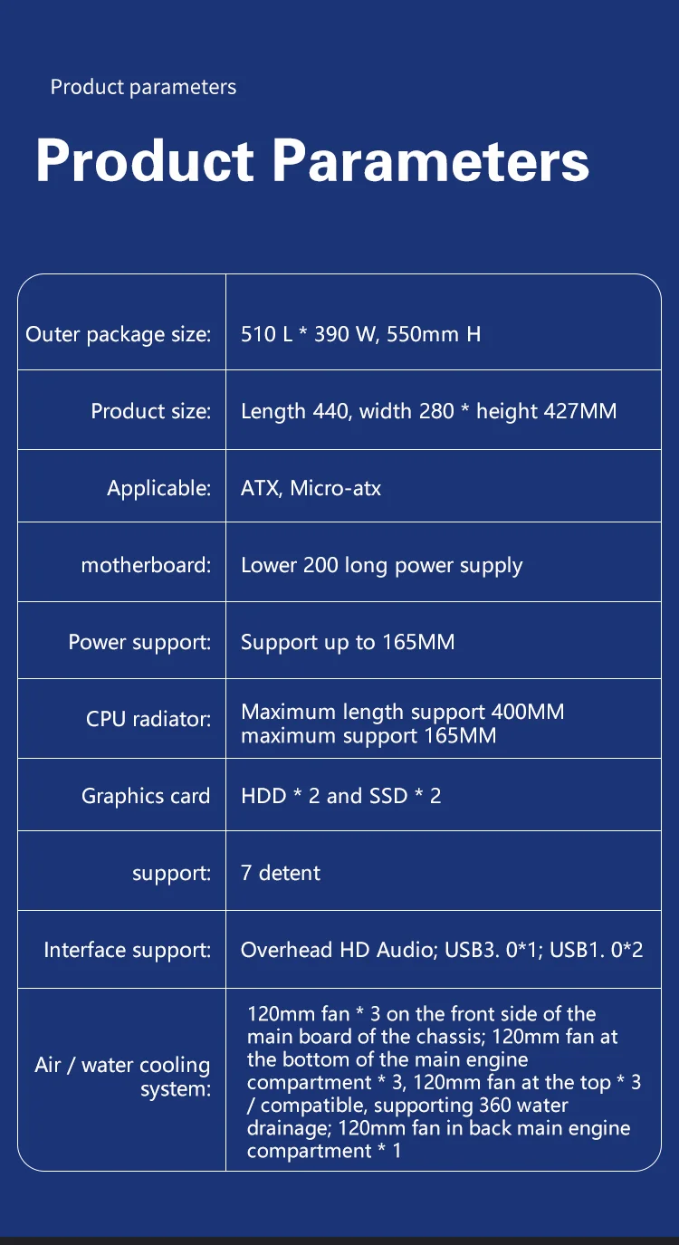 High Quality ATX/M-ATX Gaming PC Cases&Tower Computer Case PC Cabinet ...