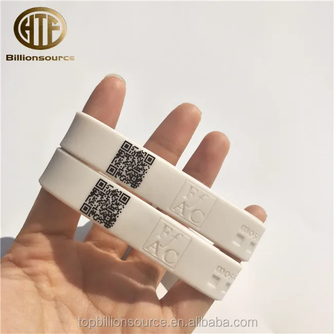 BS-010 High Quality Personalized Wristband Custom Logo Silicone Bracelets, Make Your Own QR Code ...