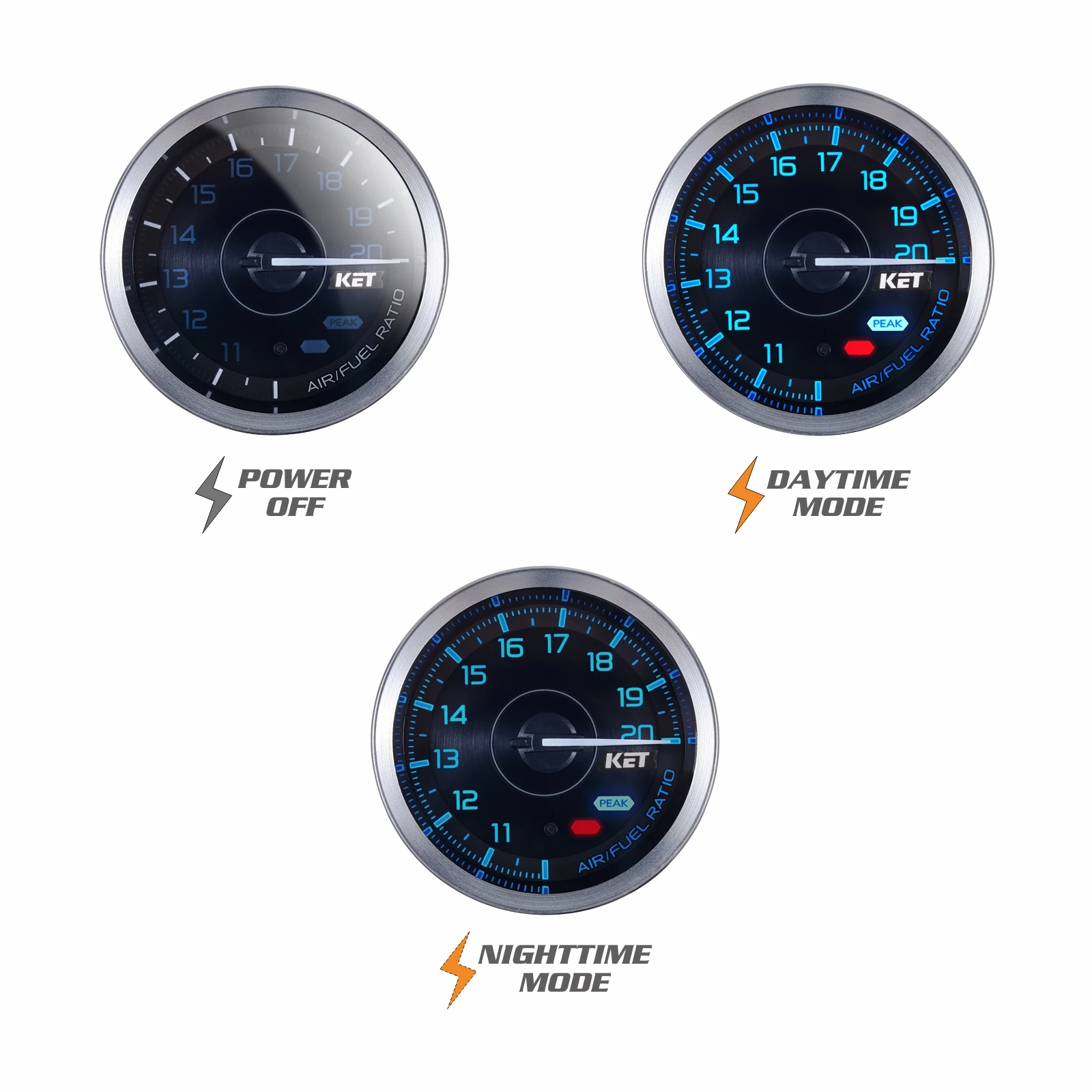 Muscle Air/fuel Ratio Gauge - Buy Ket Gauge Classical Gauge Pro2 Pro3 ...