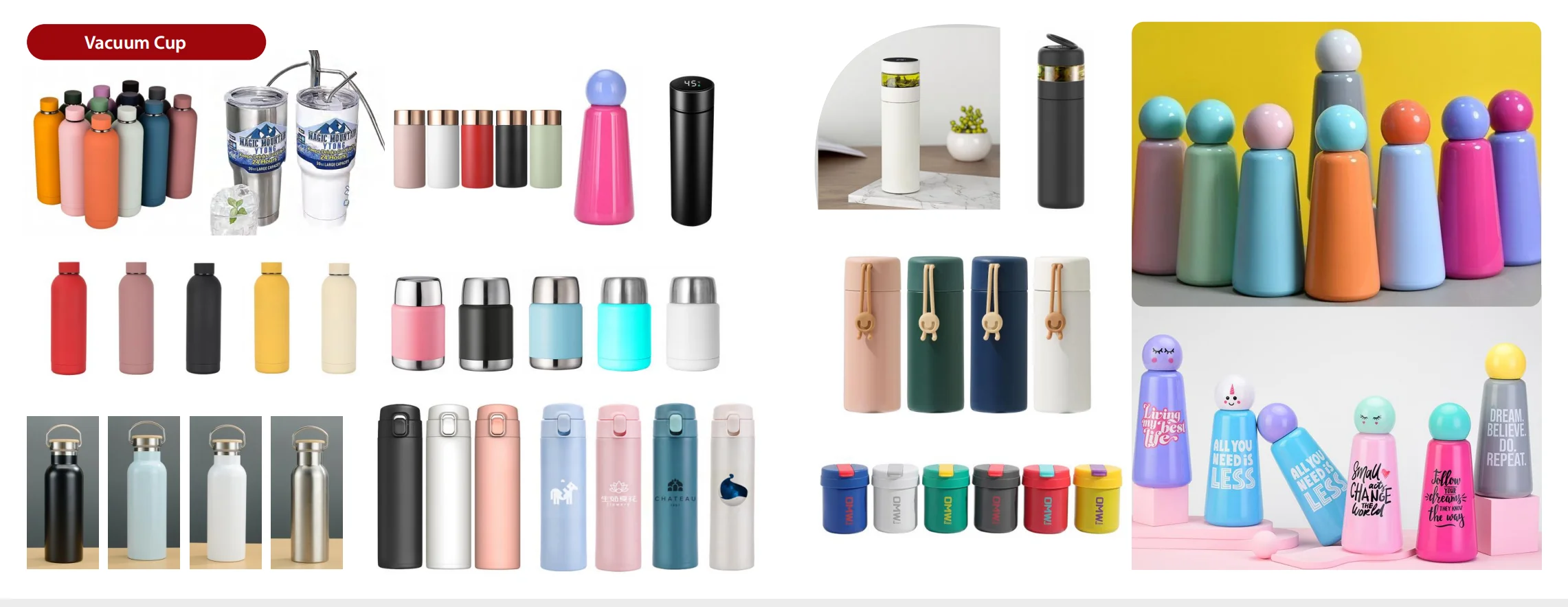 Stainless Vacuum Flask With 2 Cups Set Supplied In China - Buy Vacuum ...