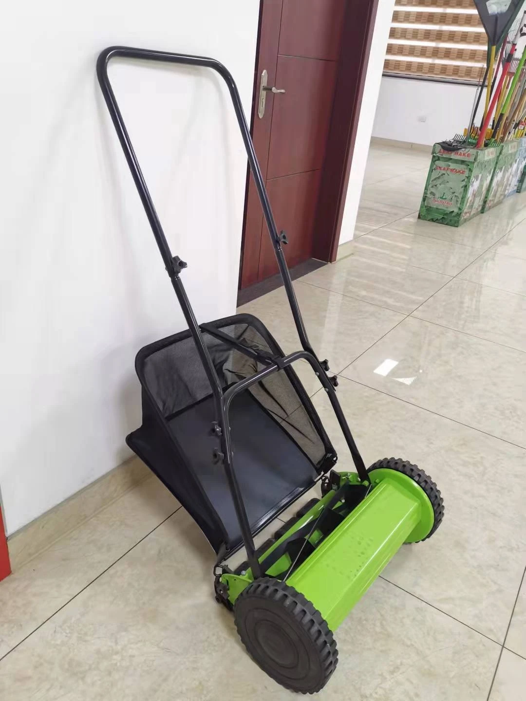 16'' Hand Push Lawn Mower Pedestrian Controlled Weeding Machine ...