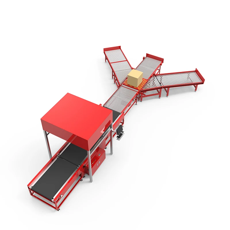 Automated Conveyor Box Diverter System - Efficient Sorting