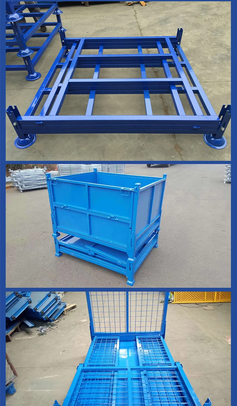 Folding Stacking Rack Stock Cold Storage Stacking Rack Warehouse Mobile ...